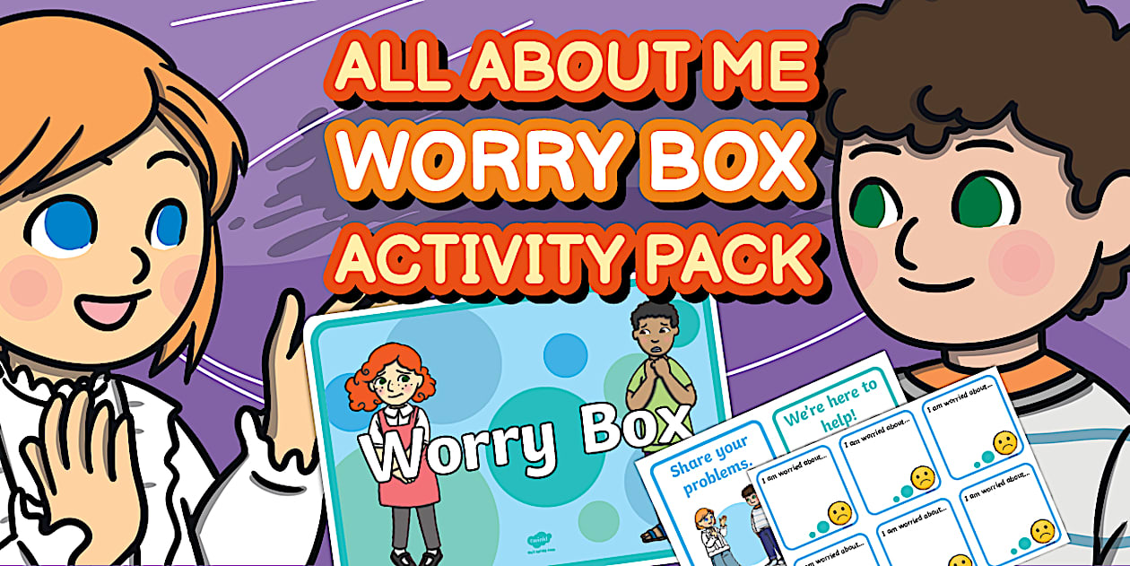 All About Me Worry Box Activity Pack
