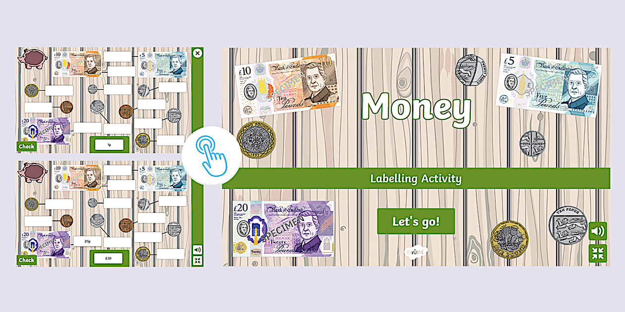 👉 Money Interactive Labelling Activity (teacher made)