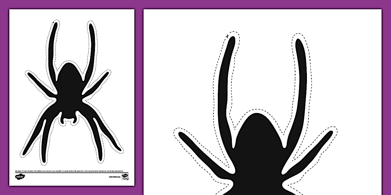 Spider Silhouette Cut-Out