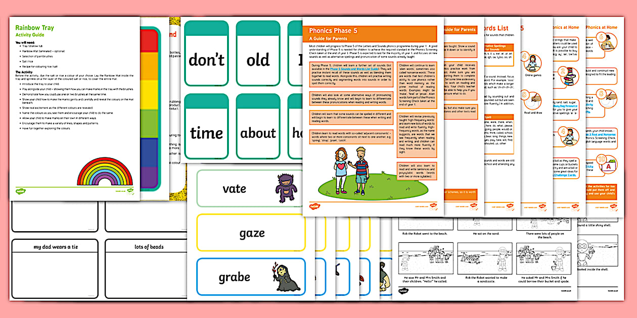 Phase 5 Phonics Guide and Activity Pack for Parents - Twinkl