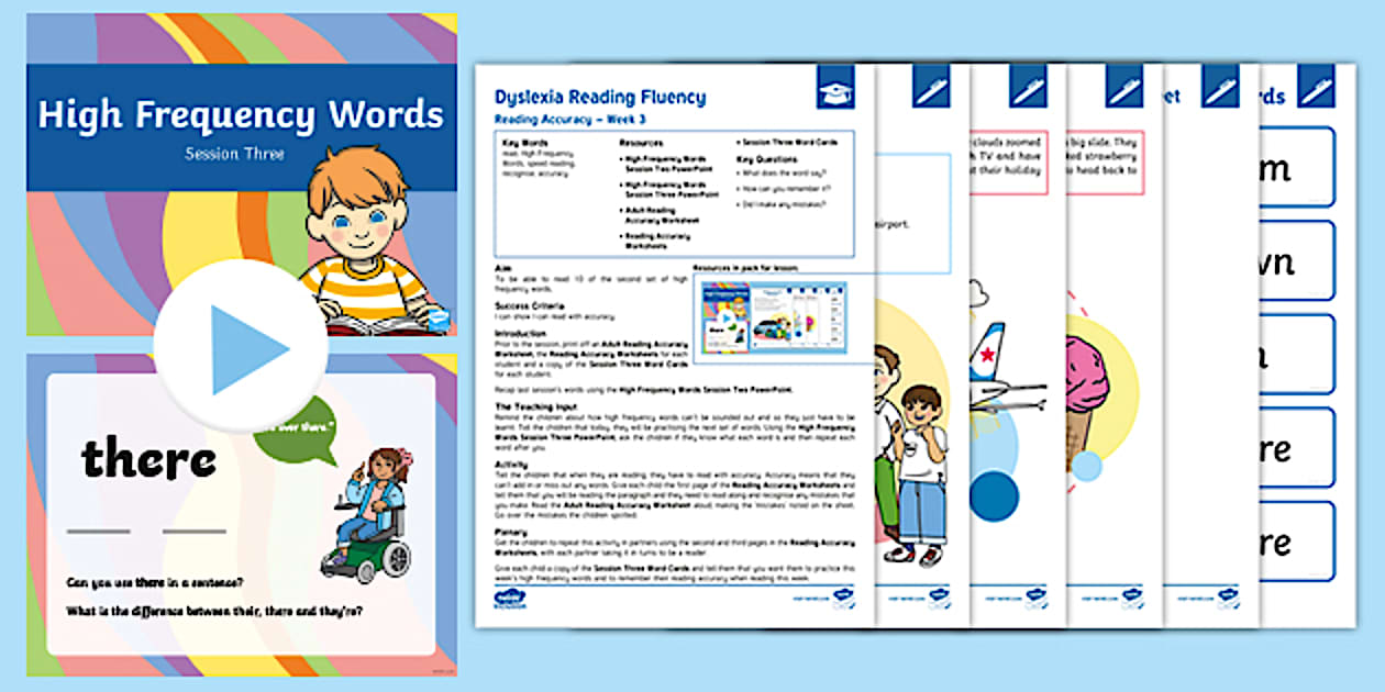 Pack 3 Dyslexia Reading Fluency Intervention (teacher made)