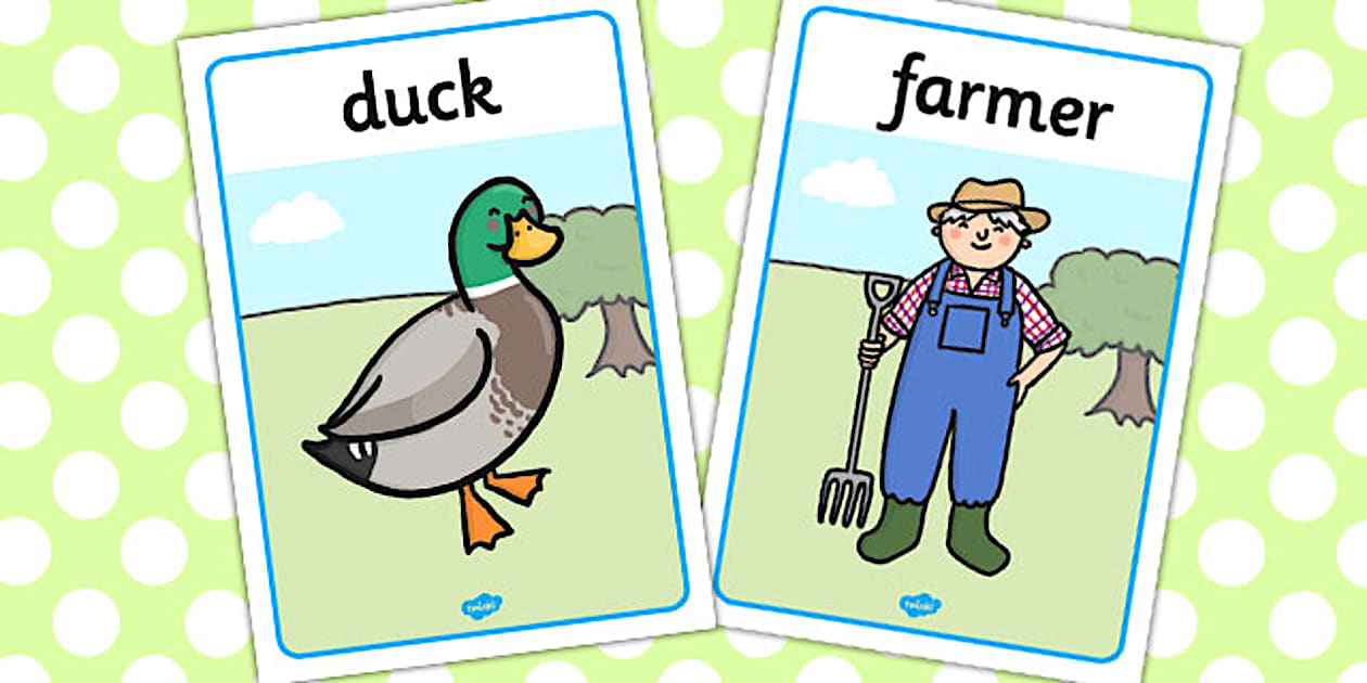 Farmer and Duck Display Posters (teacher made) - Twinkl
