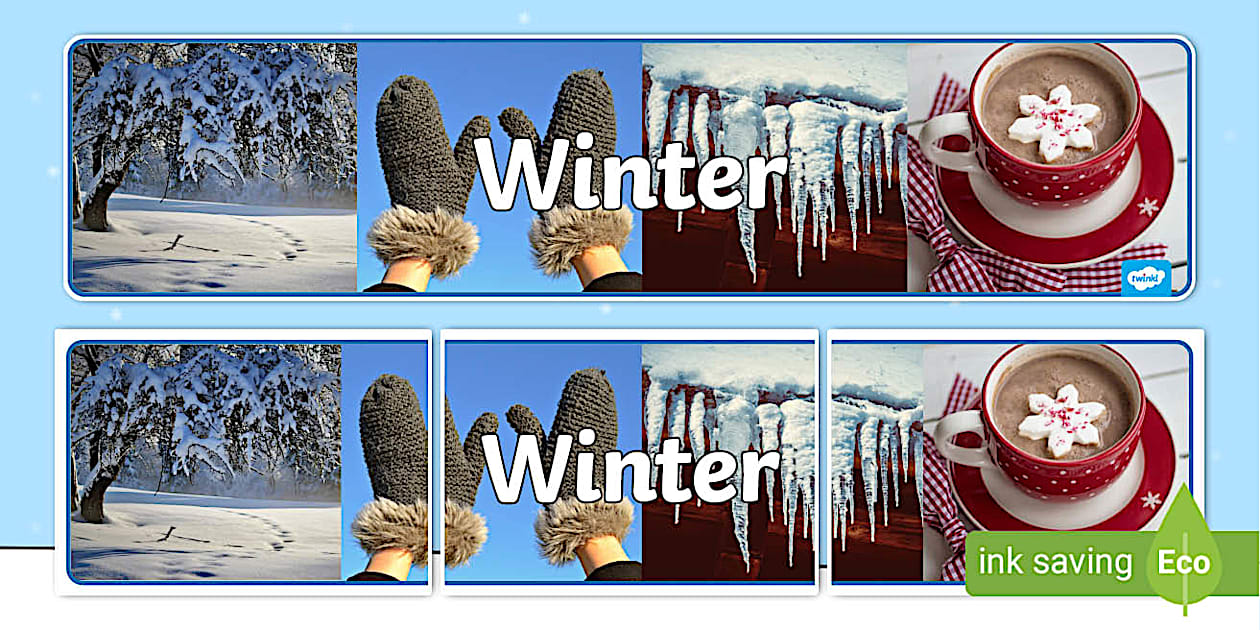 Winter Photo Display Banner (teacher made) - Twinkl