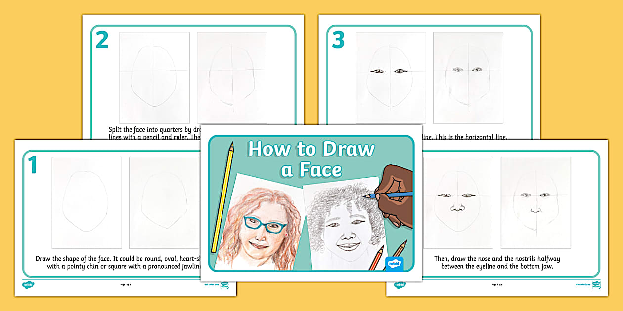 How To Draw A Face (teacher made) - Twinkl