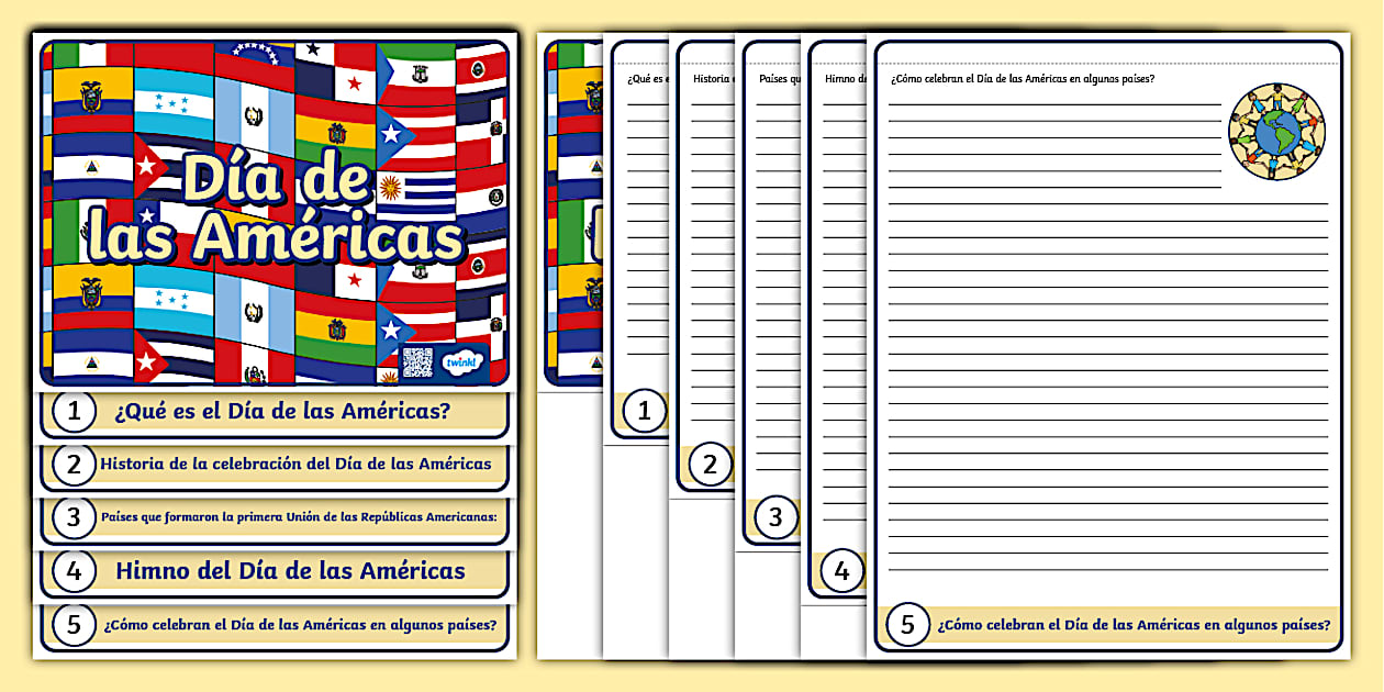 Cuadernillo: Día de las Américas (Teacher-Made) - Twinkl