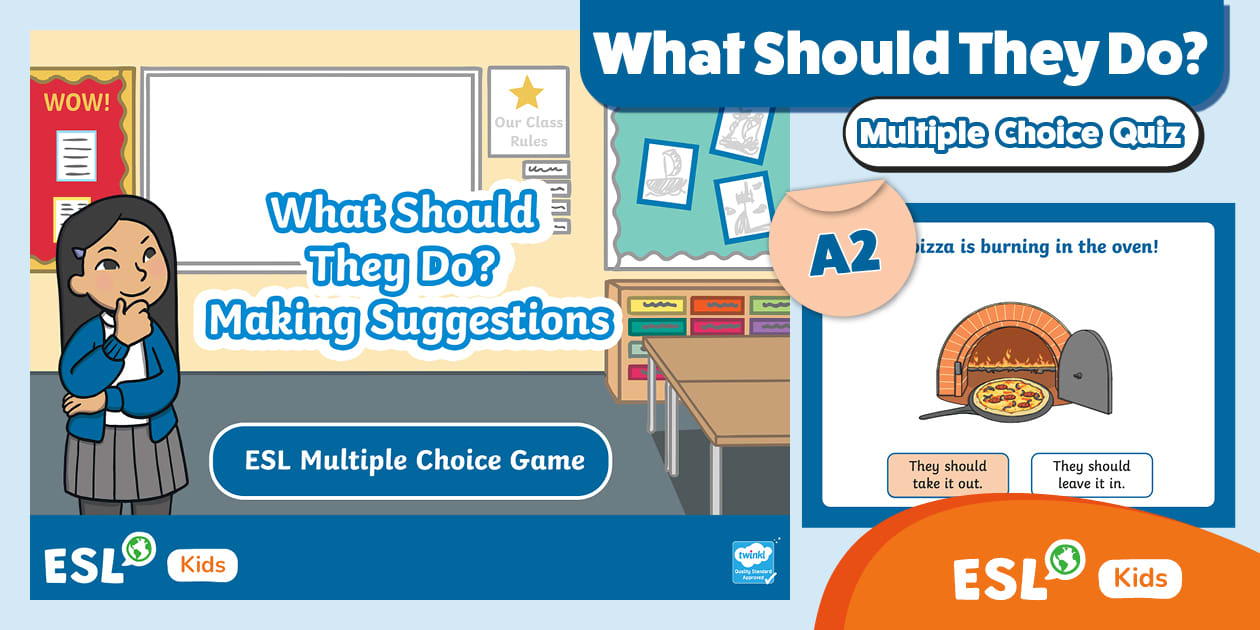 ESL Making Suggestions Game {Kids, A2}