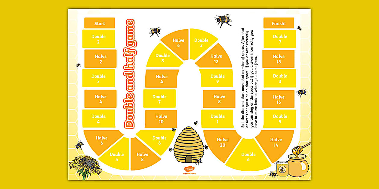 Doubling and Halving Game (teacher made) - Twinkl