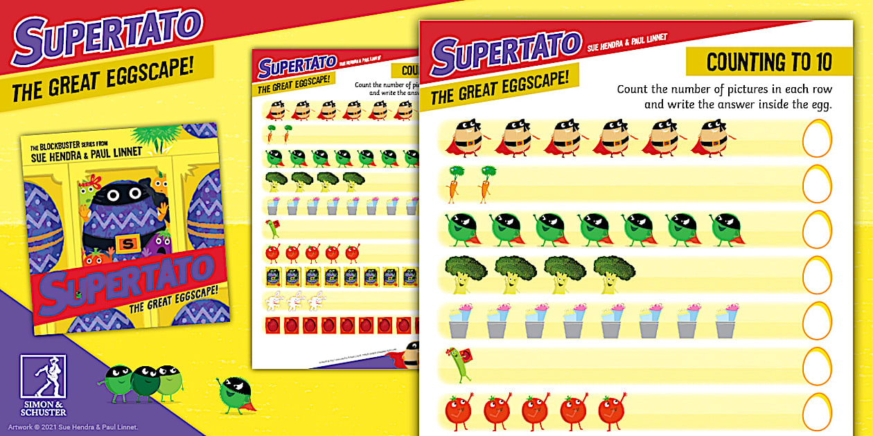 FREE! - 👉 Supertato: The Great Eggscape Counting to 10 Activity