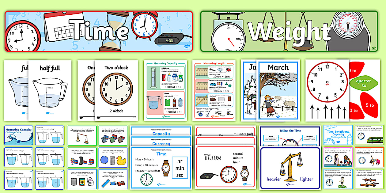 KS1 Measurement Working Wall Display Pack - Twinkl