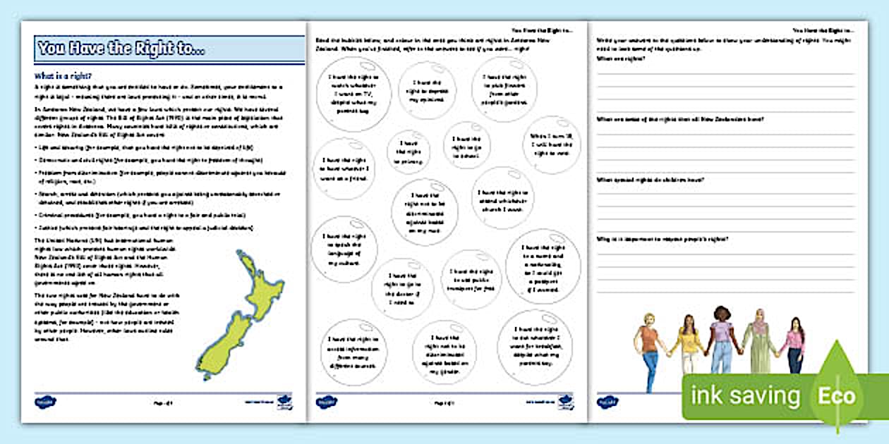 Year 5-8 My Rights Activity