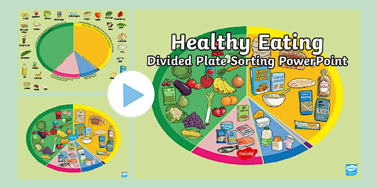 Healthy Eating Plate for Kids - Divided Plate PowerPoint