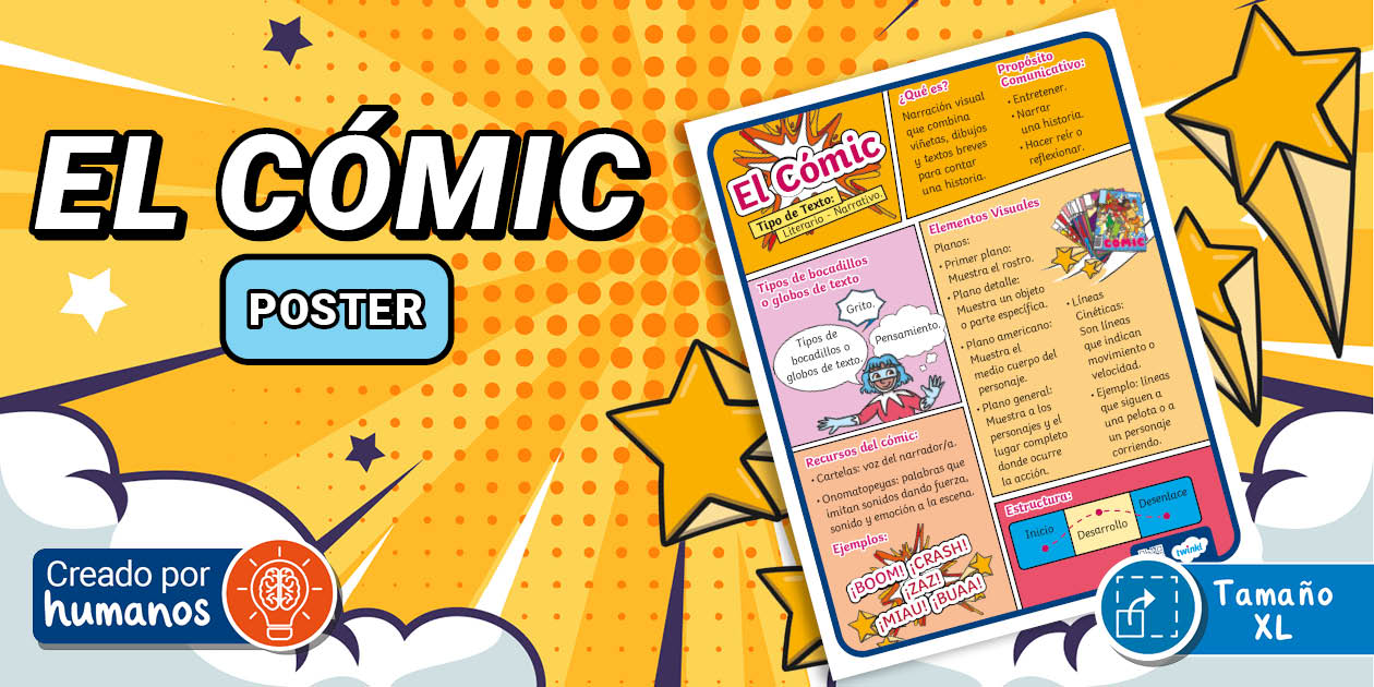 Póster | El Cómic | Lenguaje y Comunicación