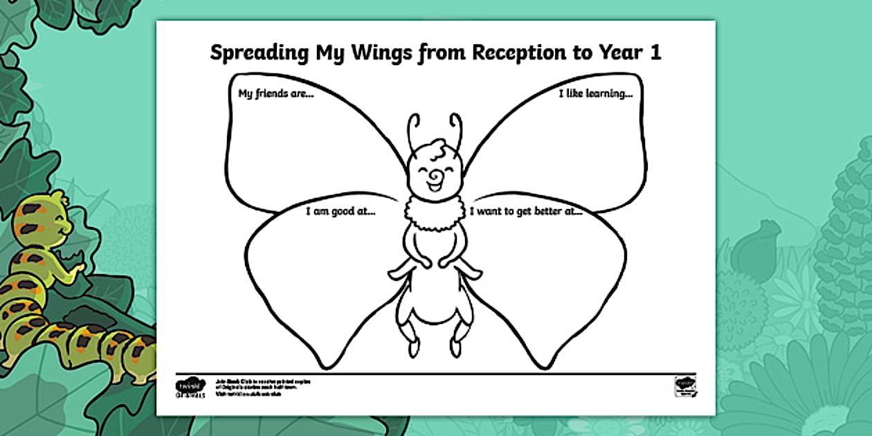Reception Age UK - Transition to Year 1 Worksheet - Twinkl