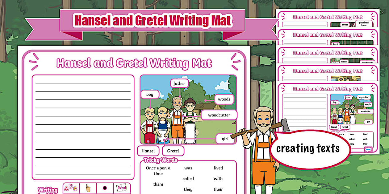 Hansel and Gretel Writing Mat