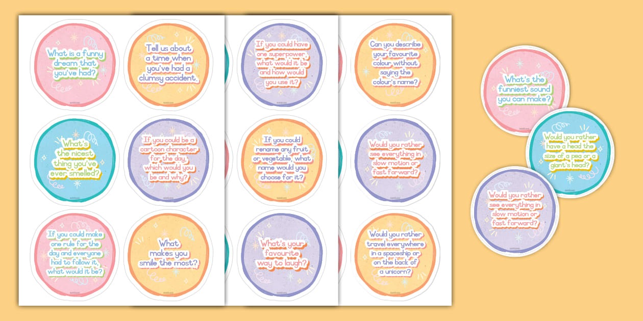 Foundation Phase Home Language - Funny Conversation Starter Cards (CAPS