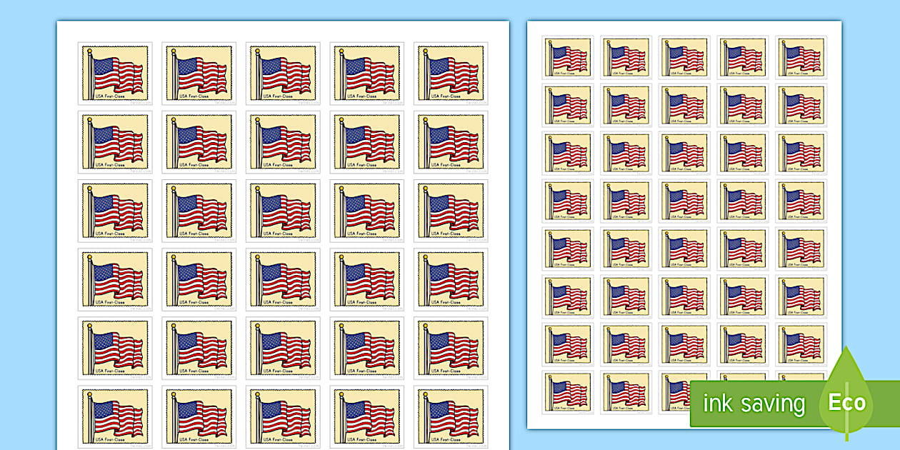 Post Office Stamps Dramatic Play Cutouts (teacher made)