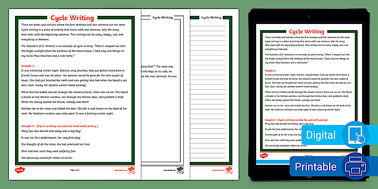 Cycle Writing for Eighth Grade (teacher made) - Twinkl