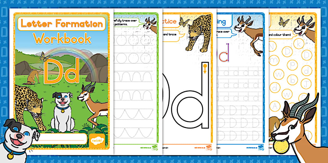 Grade 1 Letter Formation Workbook - Dd (teacher made)