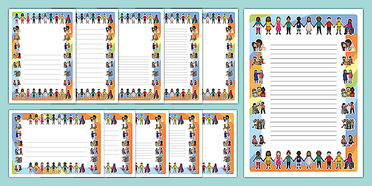 Friendship Page Borders (teacher made) - Twinkl