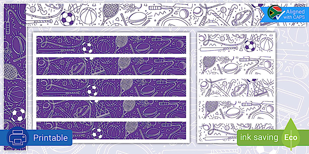 Grade 6 Physical Education Invasion Games Display Border