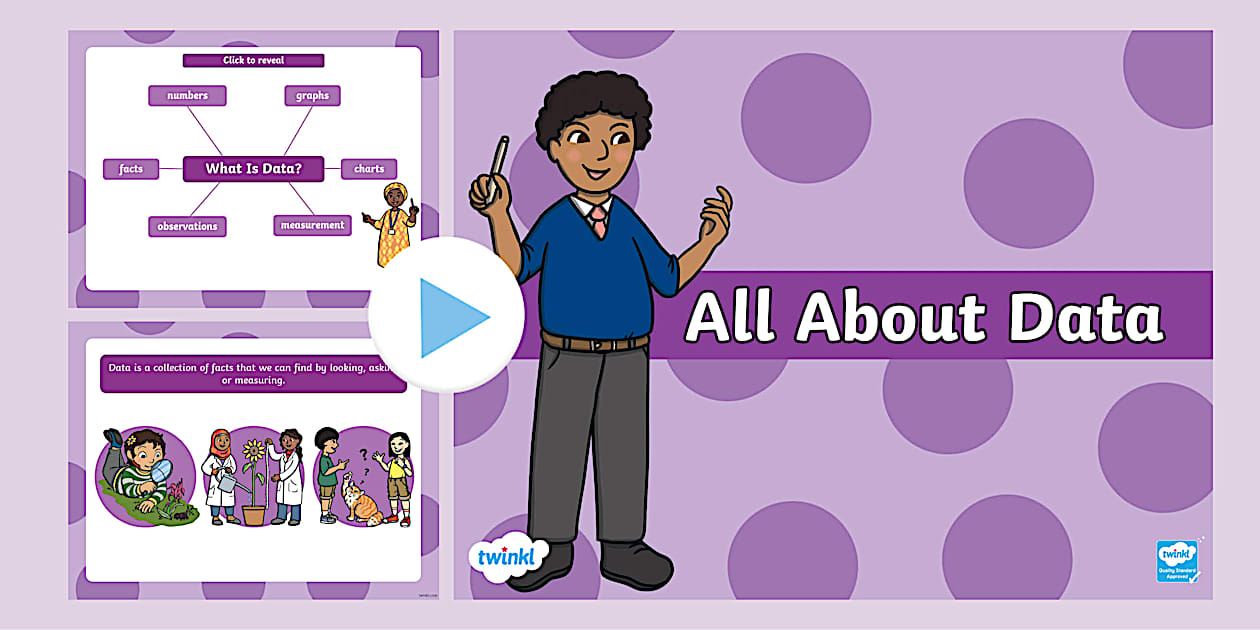All About Data PowerPoint (l'enseignant a fait) - Twinkl