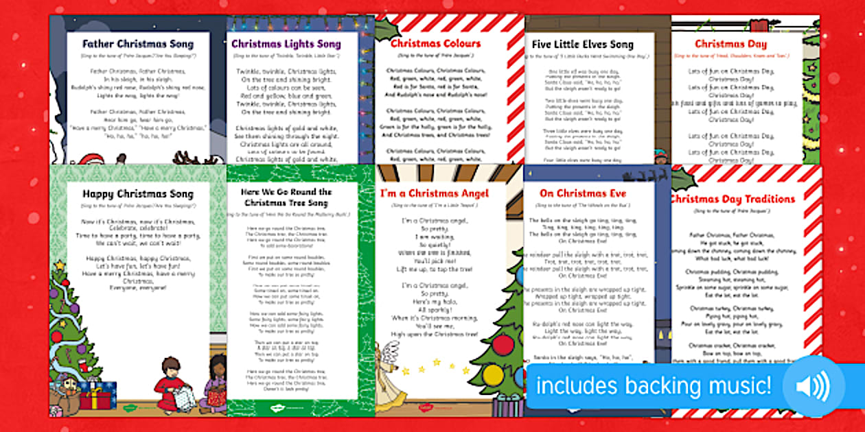 Christmas Rhymes Pack | Christmas Nursery Rhymes and Songs