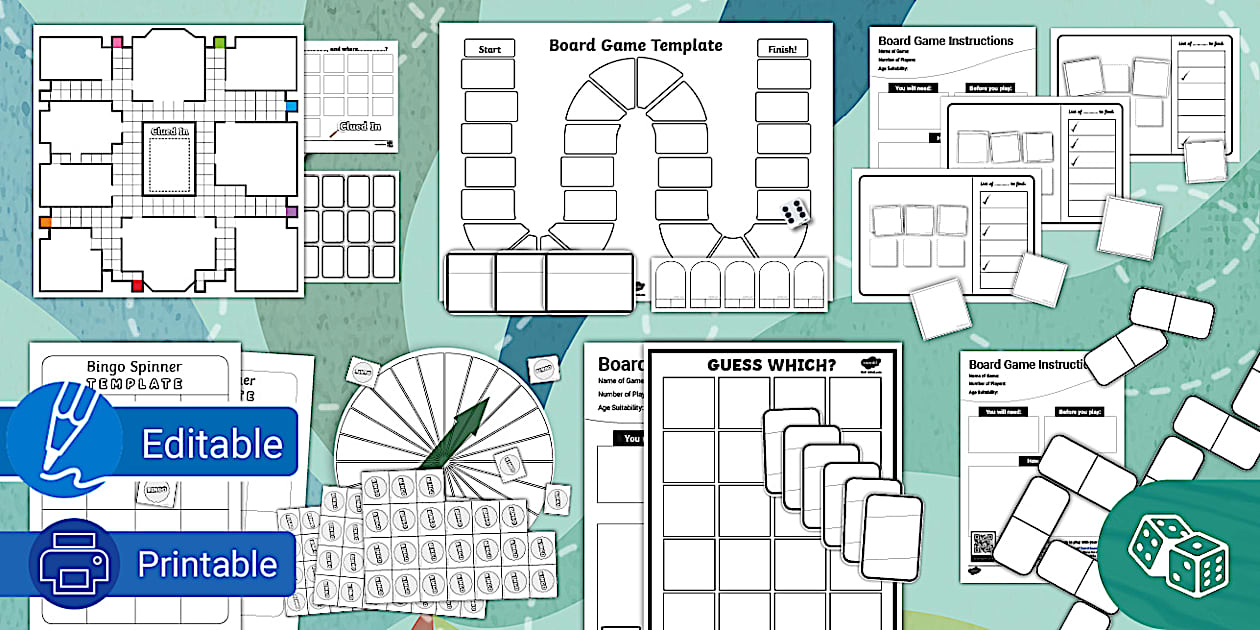 Board Game Maker Online Printable Pack | Twinkl USA - Twinkl