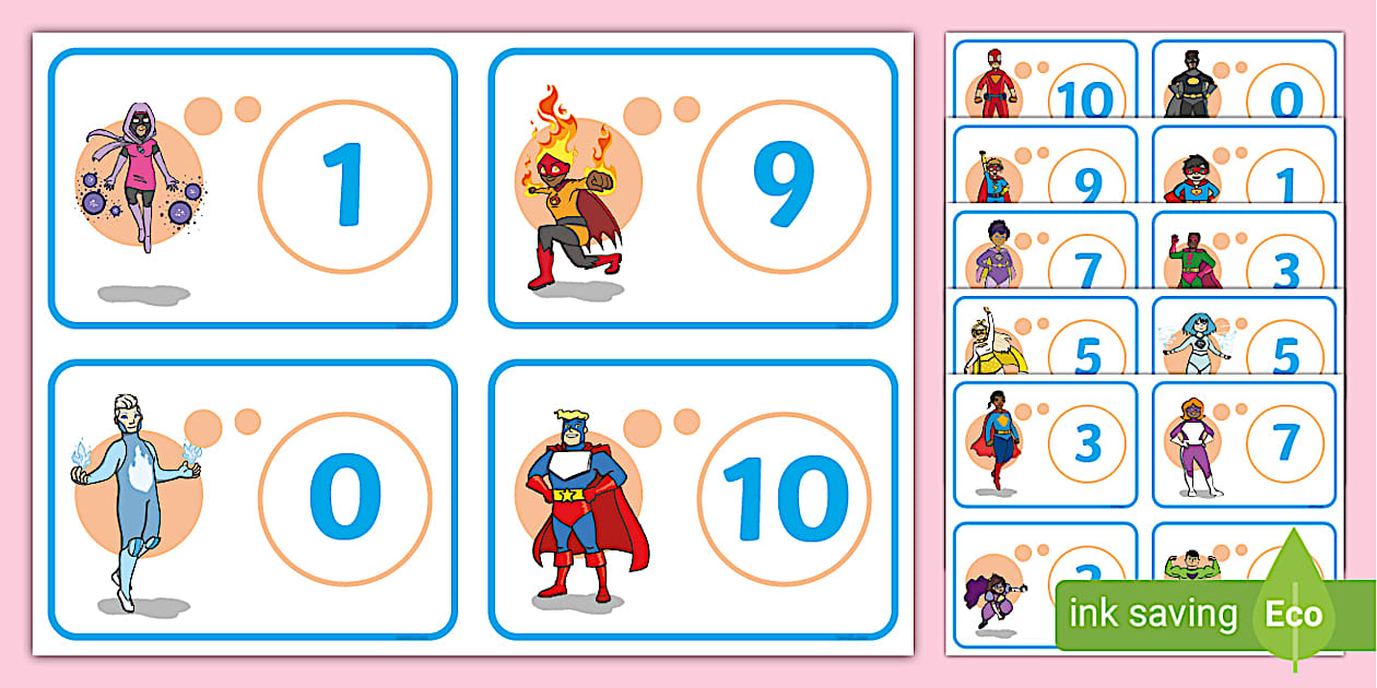 👉 Superheroes KS1 Number Bonds to 10 - Twinkl