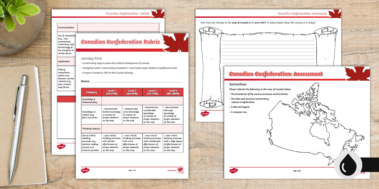 Canadian Confederation Mapping Activity
