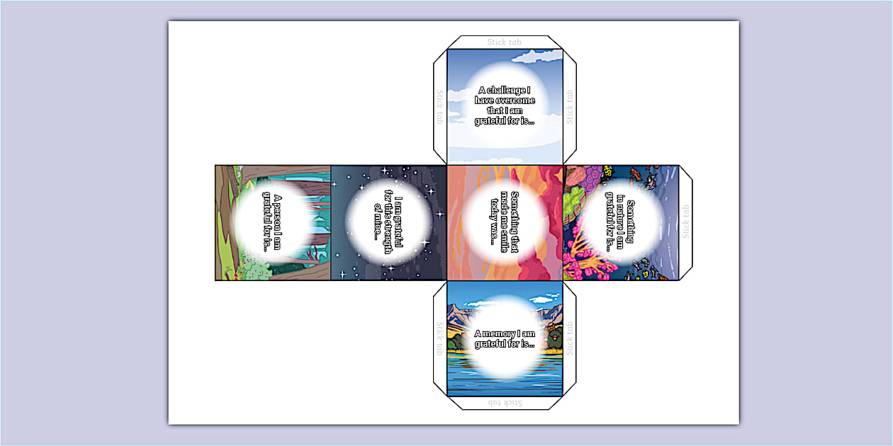 Educators Gratitude Dice (teacher made) - Twinkl