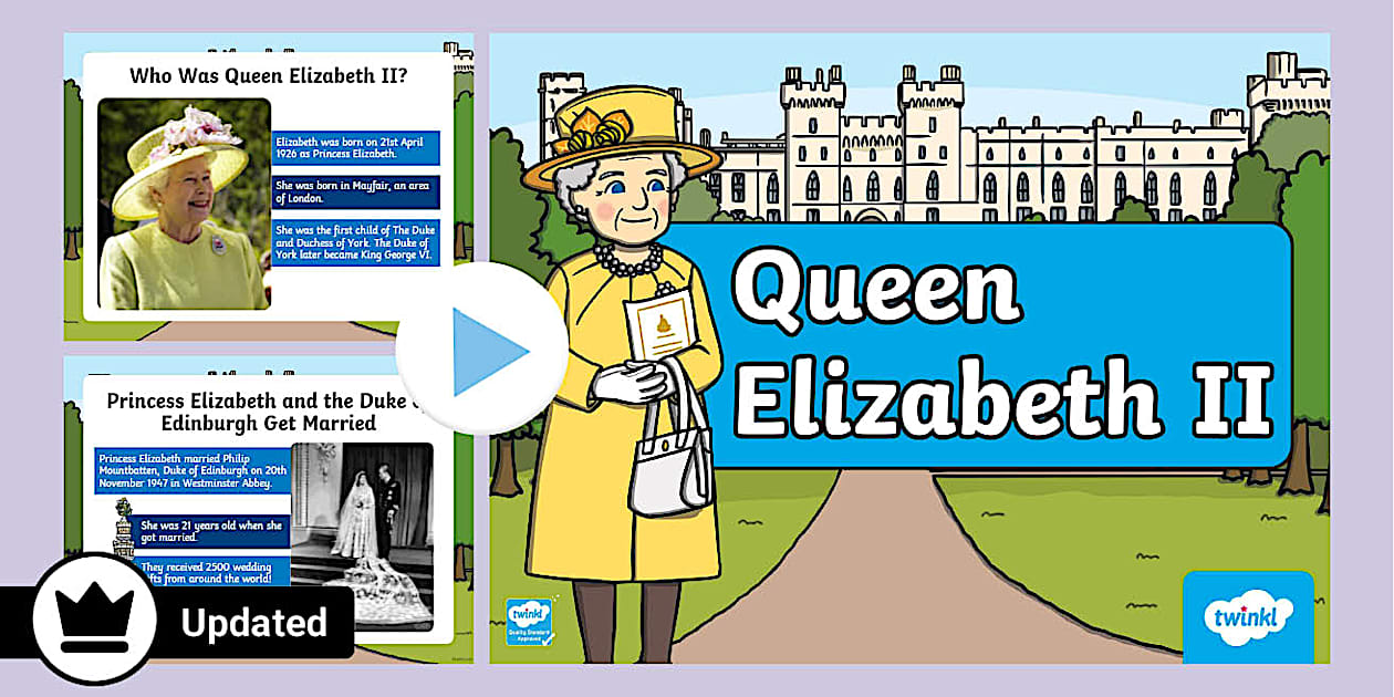EYFS Queen Elizabeth II PowerPoint - Twinkl