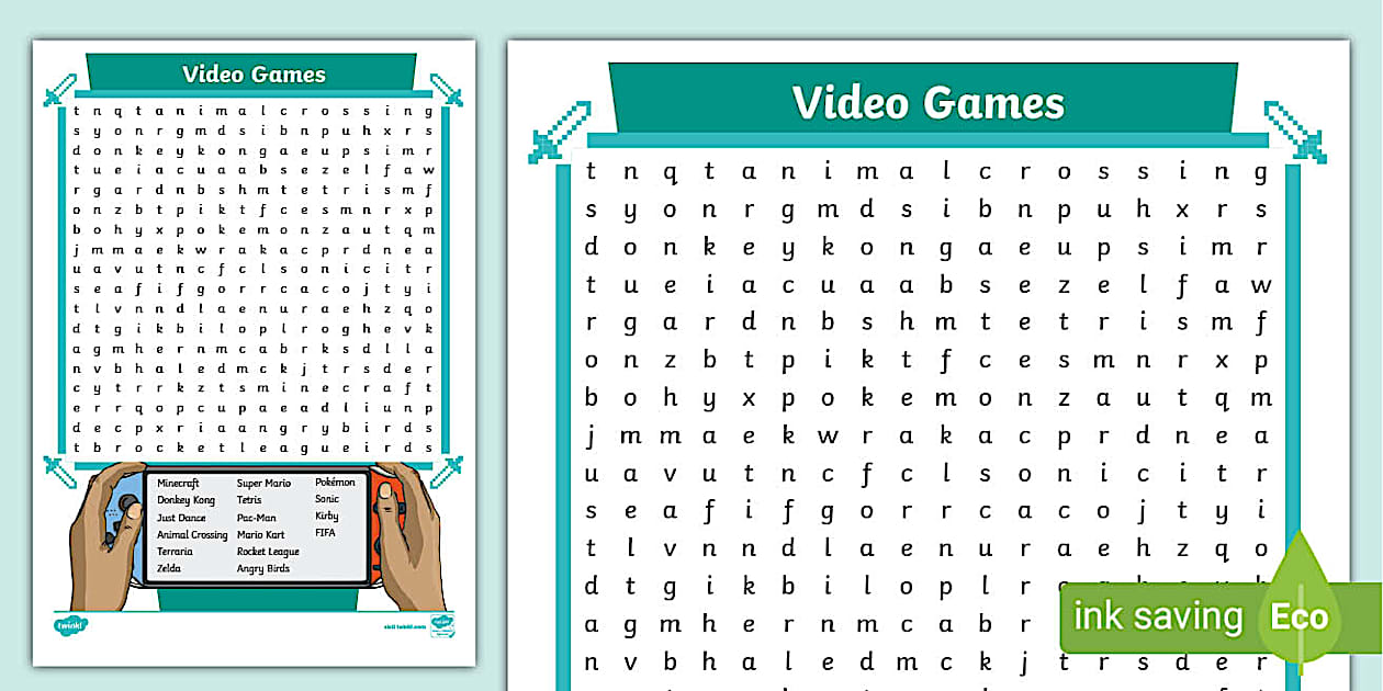 KS2 Computer Games Word Search (Teacher-Made) - Twinkl