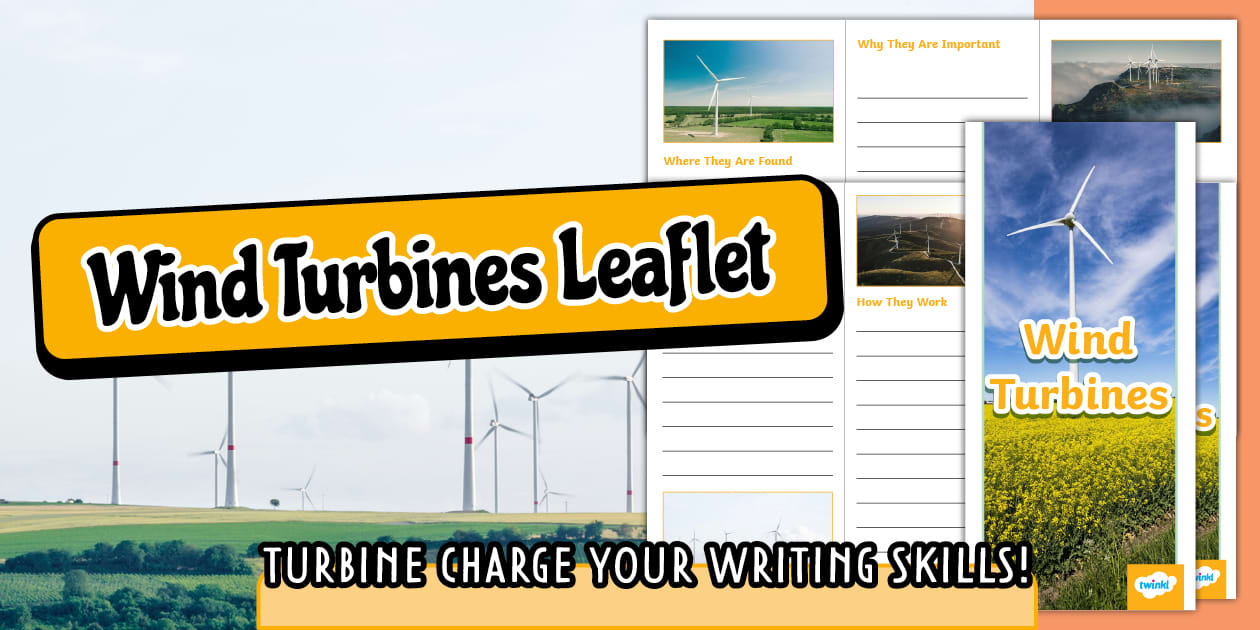 Wind Turbines Leaflet Template