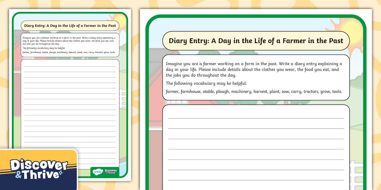 SEE (Exploration of our World) Farm Diary Entry (1st Class)