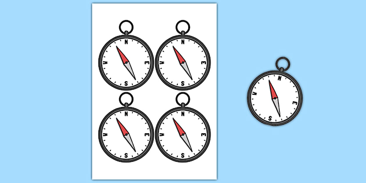 Role Play Compass Cut Outs (teacher made) - Twinkl