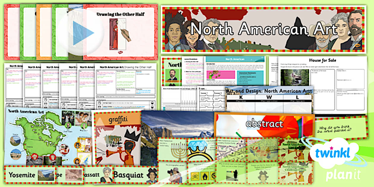 Art: North American Art UKS2 Unit Pack (teacher made)