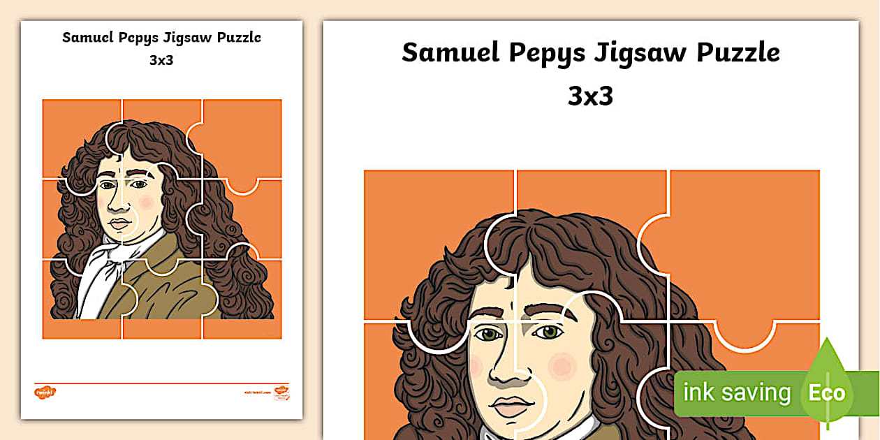 The Great Fire of London Samuel Pepys Jigsaw Activity