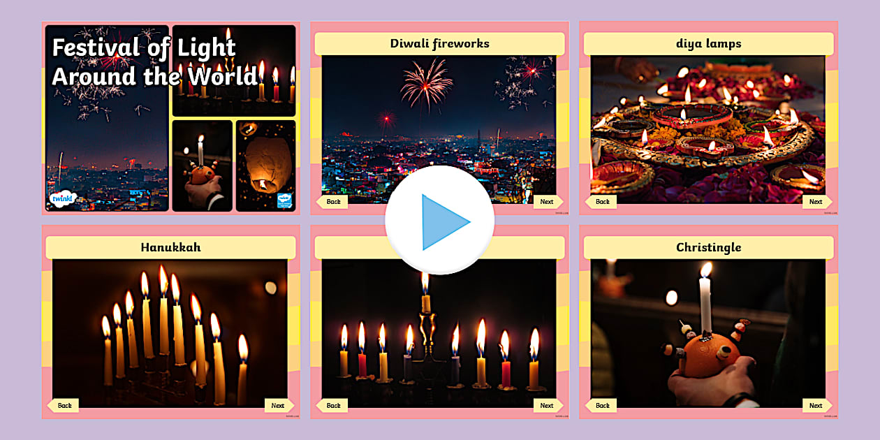 Festival of Light Around the World Photo PowerPoint - Twinkl