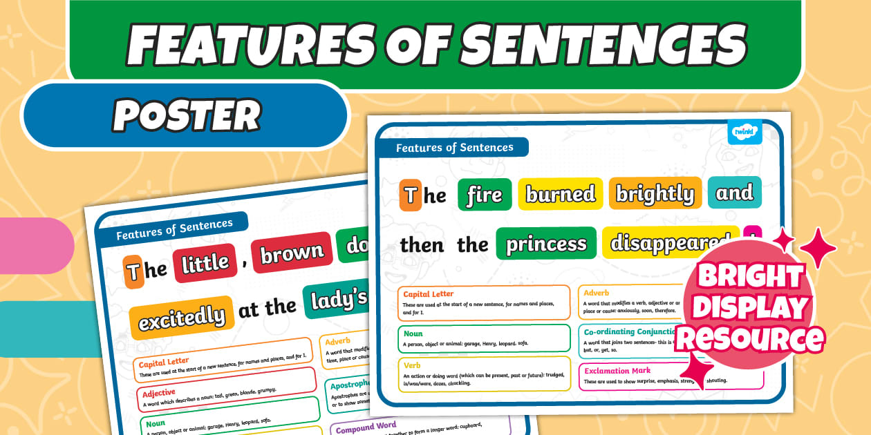 Features of Sentences Display Poster