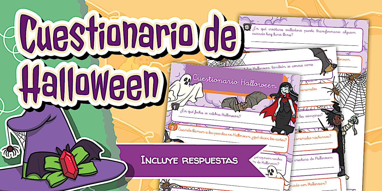 Cuestionario: Halloween - Incluye respuestas