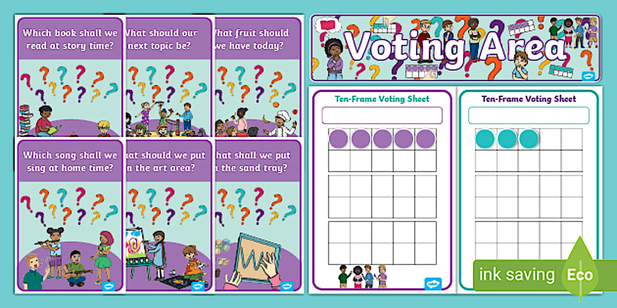 Ten-Frame Voting Resource Pack (teacher made) - Twinkl