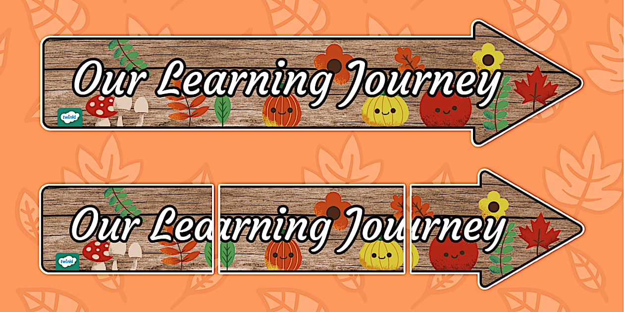 Autumn Market-Themed Our Learning Journey Display Banner