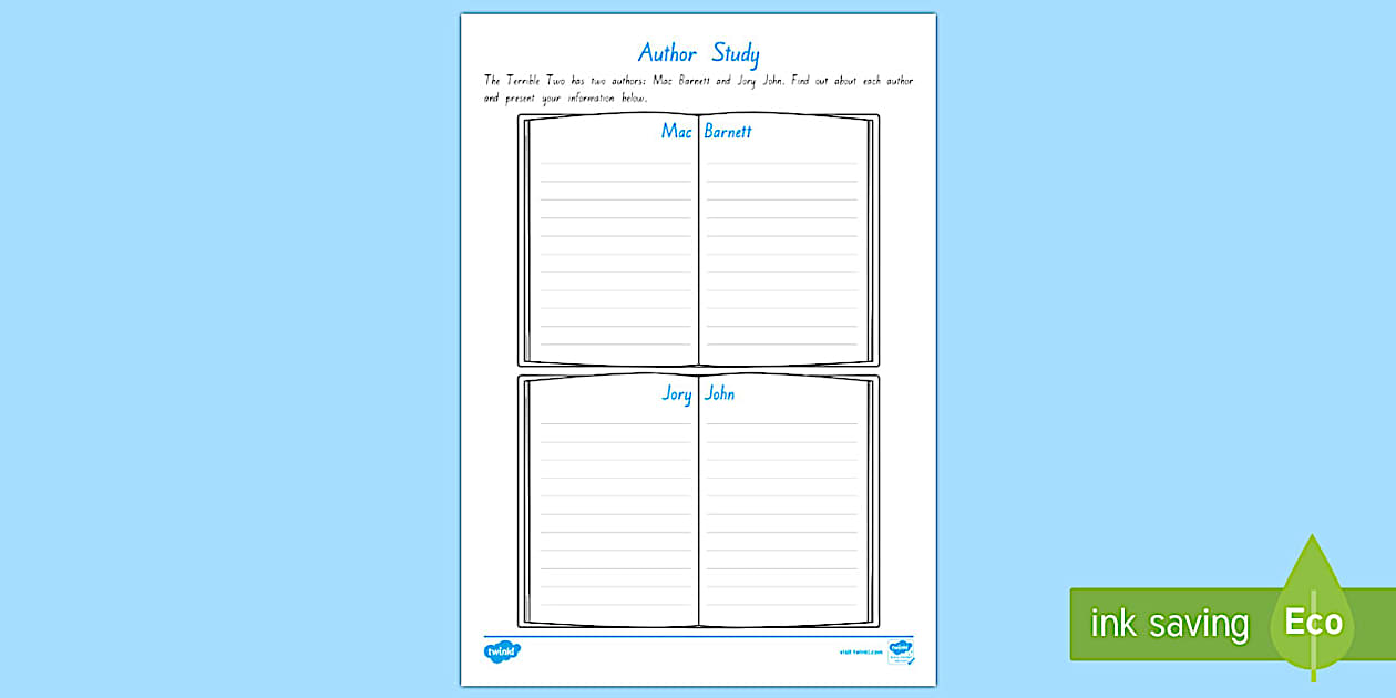 Term 1 Week 2 Year 3 and 4 Chapter Chat Author Study Worksheet to Support