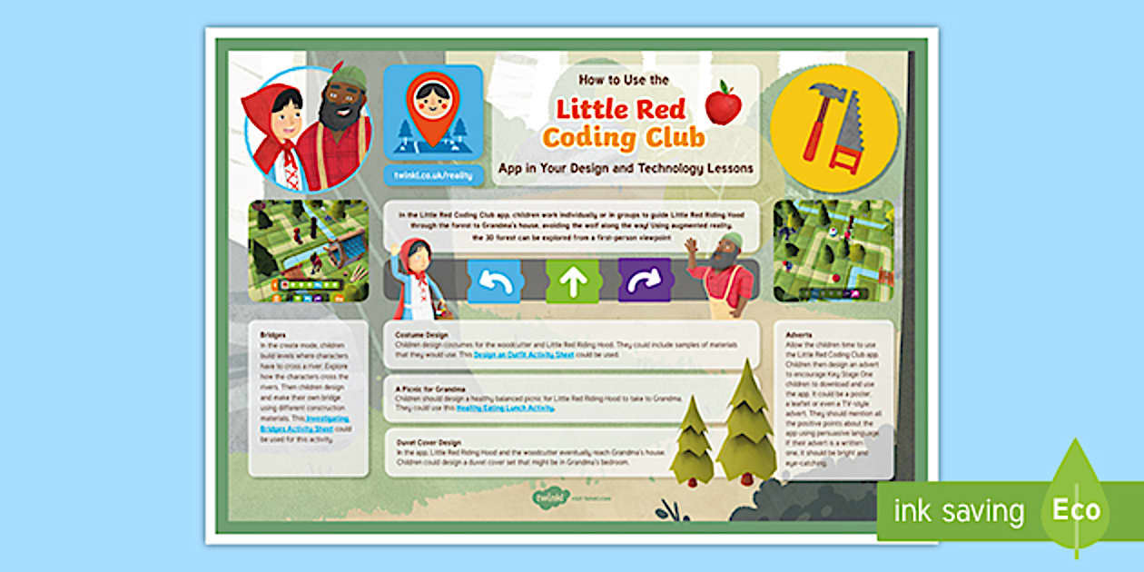KS1 Little Red Coding Club Design and Technology Teaching Ideas
