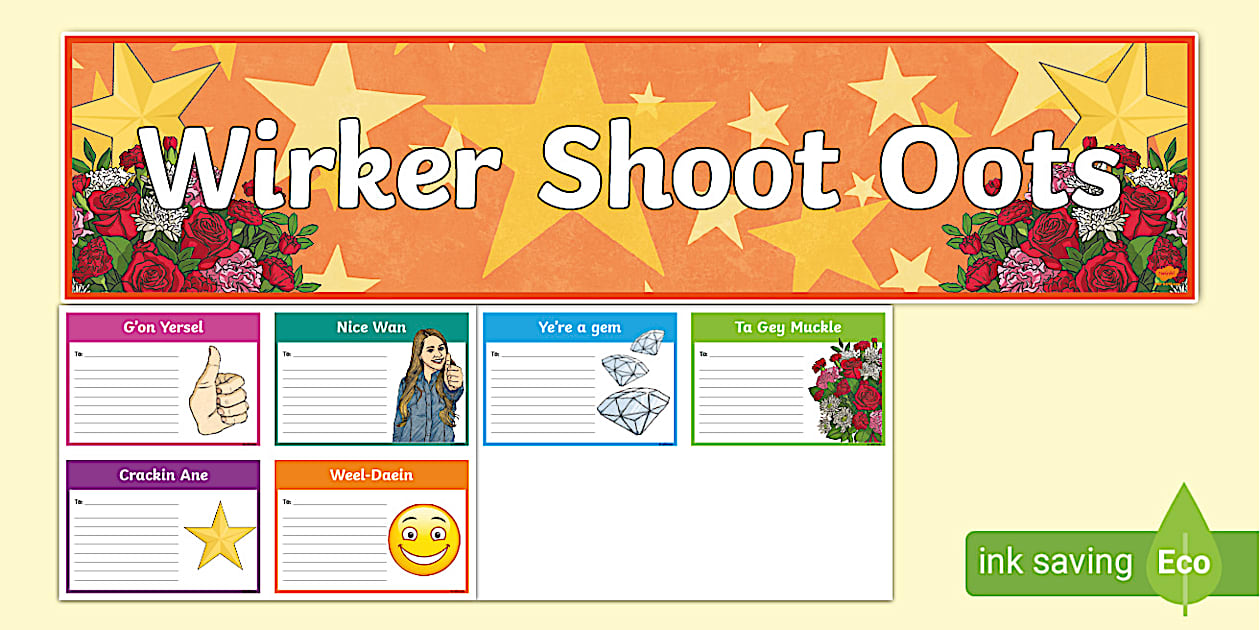 Scots Staff Shout Outs Display Pack (teacher made) - Twinkl