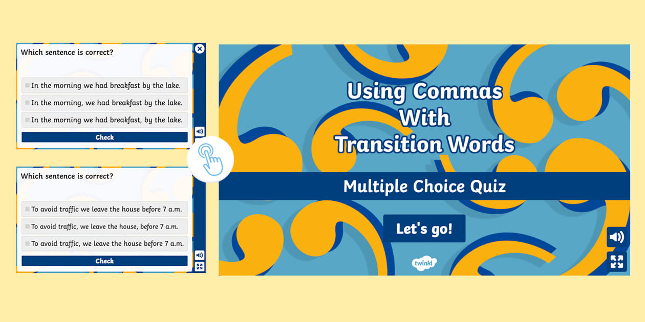 Commas Quiz | ELA Interactive Game | Twinkl USA - Twinkl