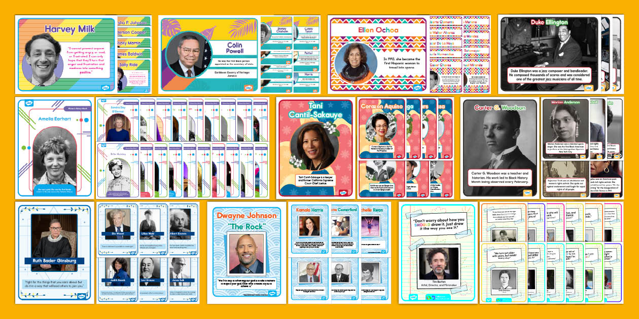 Inspirational People Poster Pack (teacher made) - Twinkl