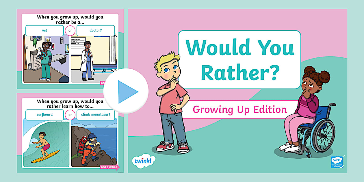 EYFS Growing Up Would You Rather PowerPoint | Twinkl