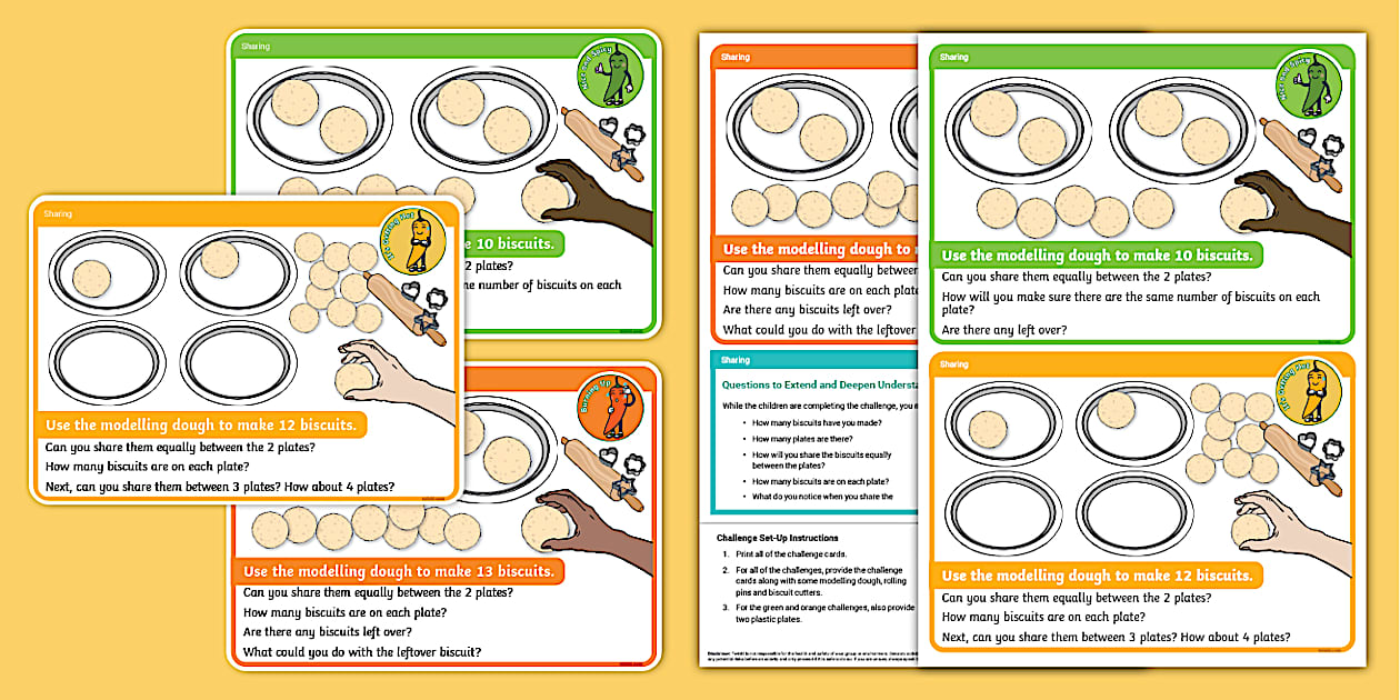 👉 Sharing Chilli Challenges: Sharing Biscuits | Twinkl