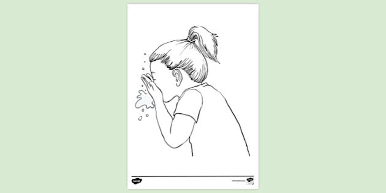 Child Washing Face Colouring | Colouring Sheets - Twinkl